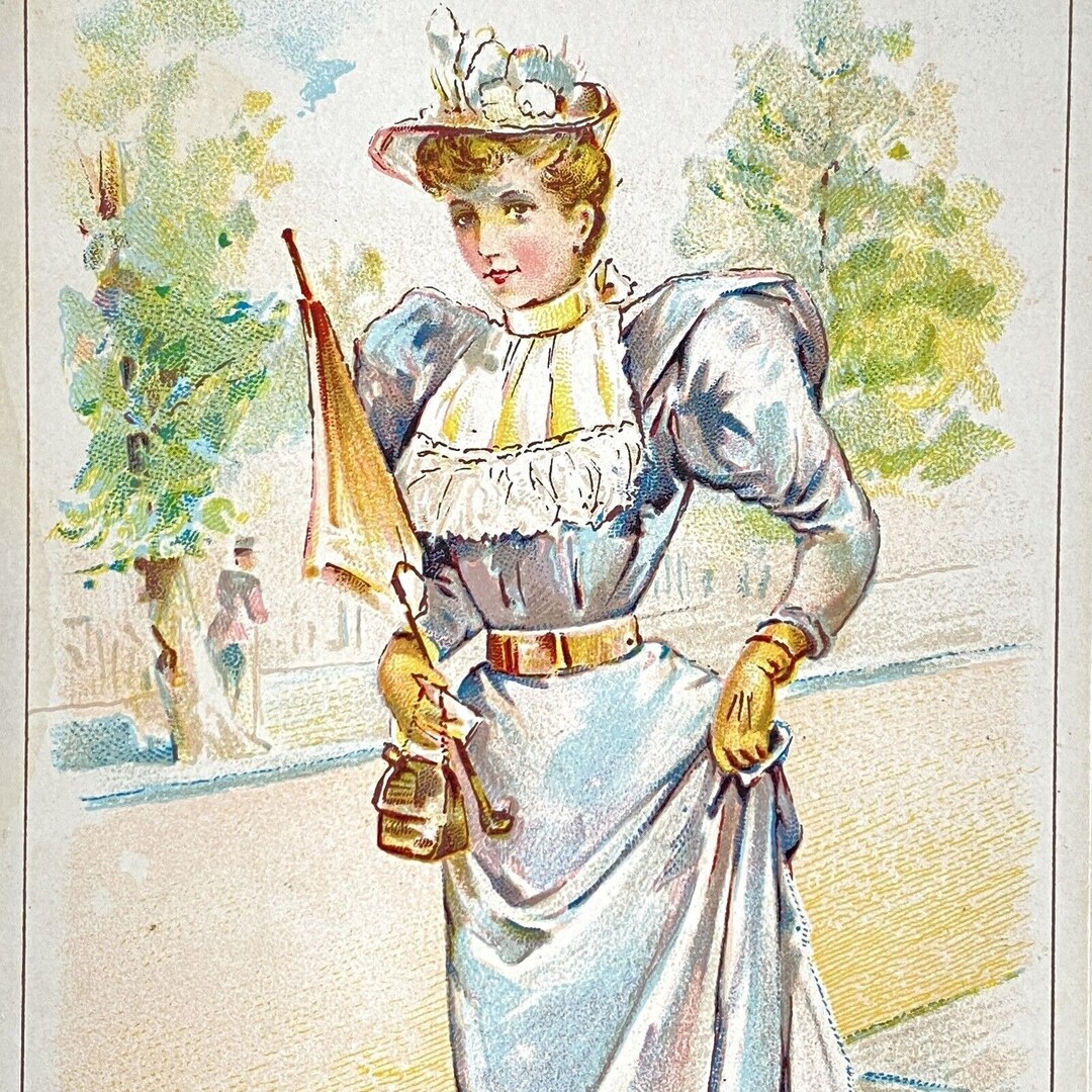 C1890 Victorian Woman Thursday Dilworths Coffee Pittsburgh PA Antique ...
