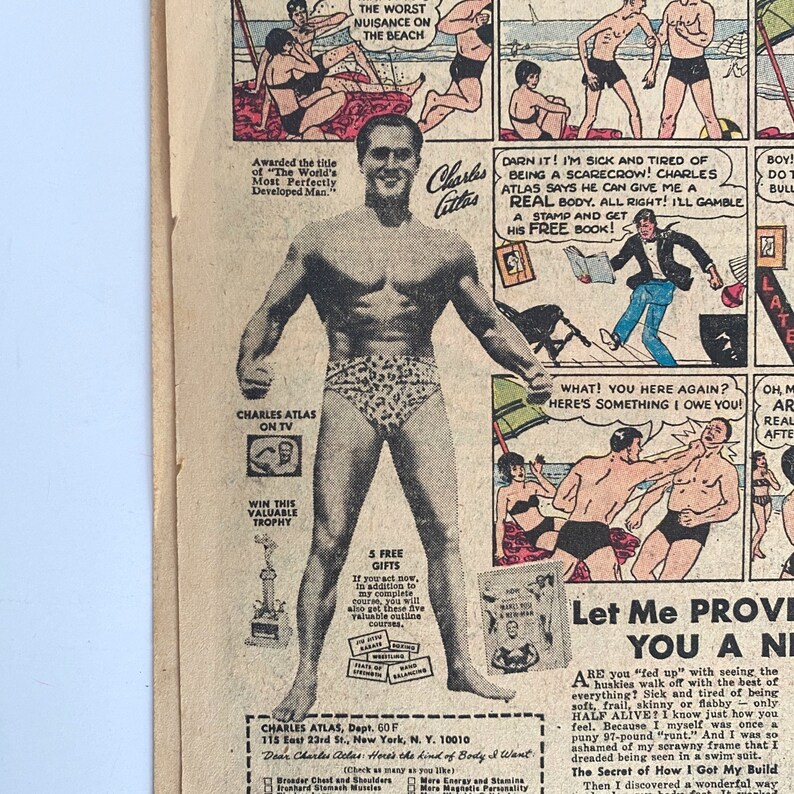 Charles Atlas Bodybuilding the Insult Ad Marvel Comic Vintage - Etsy