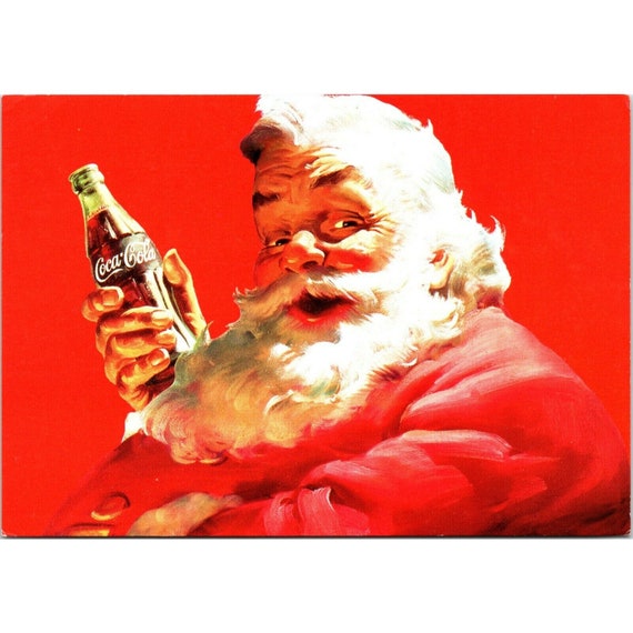 Real Santa Drinking Coke