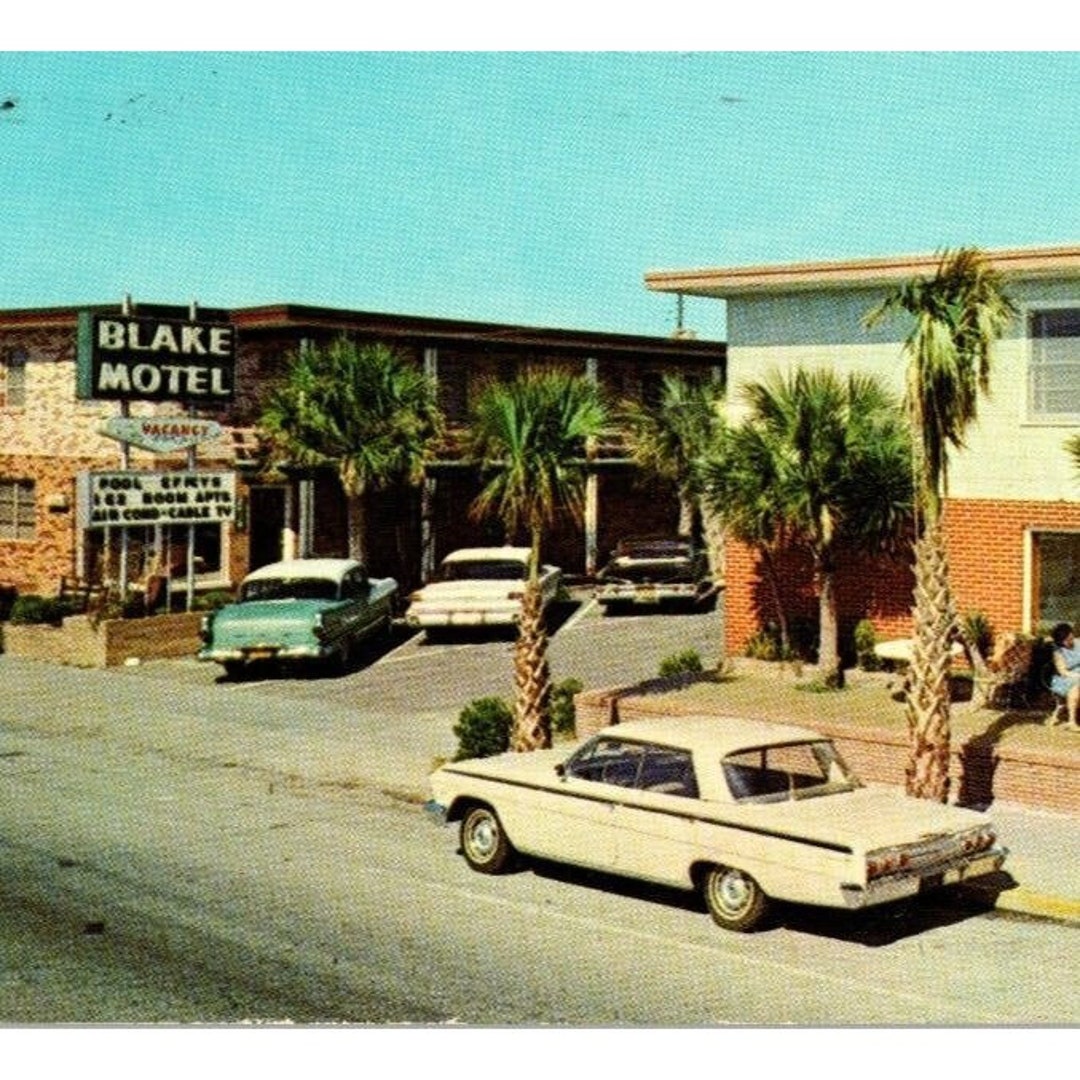 Vintage 1960s Blake Motel Myrtle Beach South Carolina Posted - Etsy