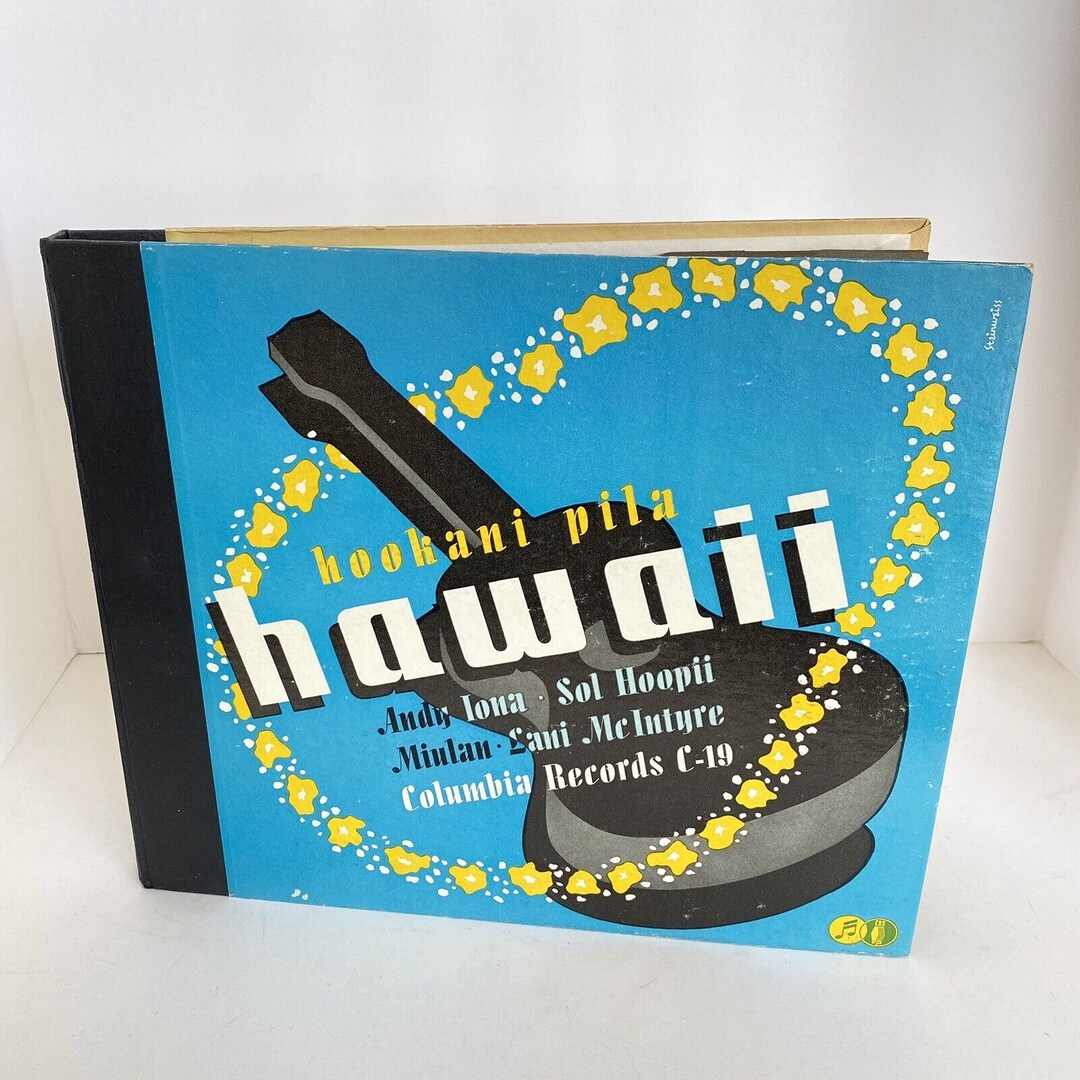 1940 Hookani Pila Musical Hawaii Box Set Complete 78 RPM Columbia C-19 ...