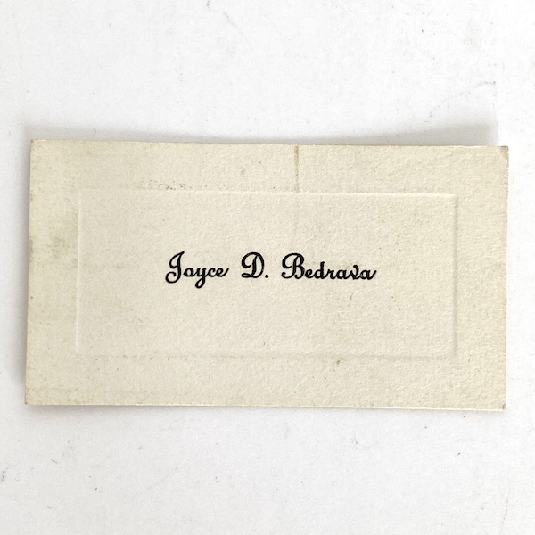 Antique Calling Card - Etsy