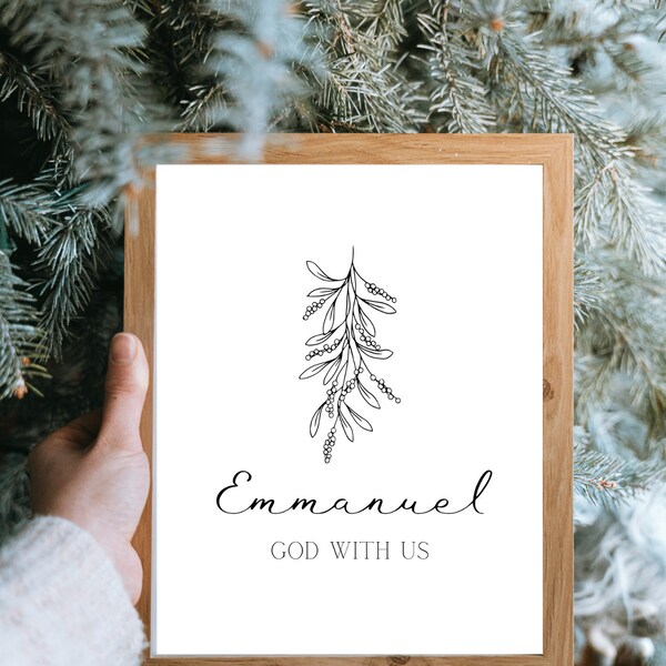 Emmanuel God Etsy