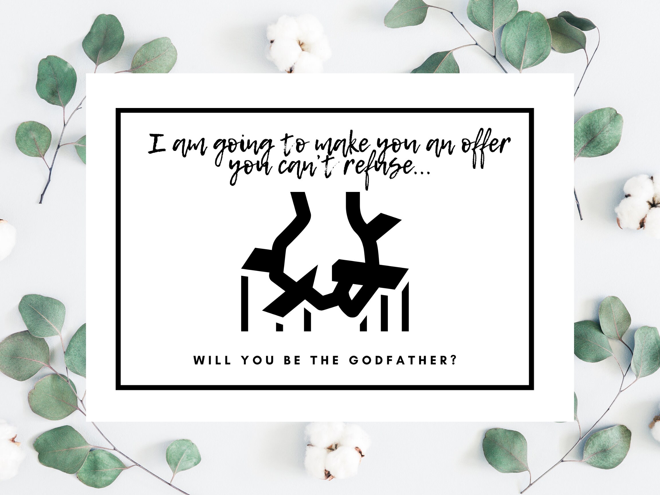 The Godfather Proposal Card, Godfather Proposal, Make You an Offer You ...