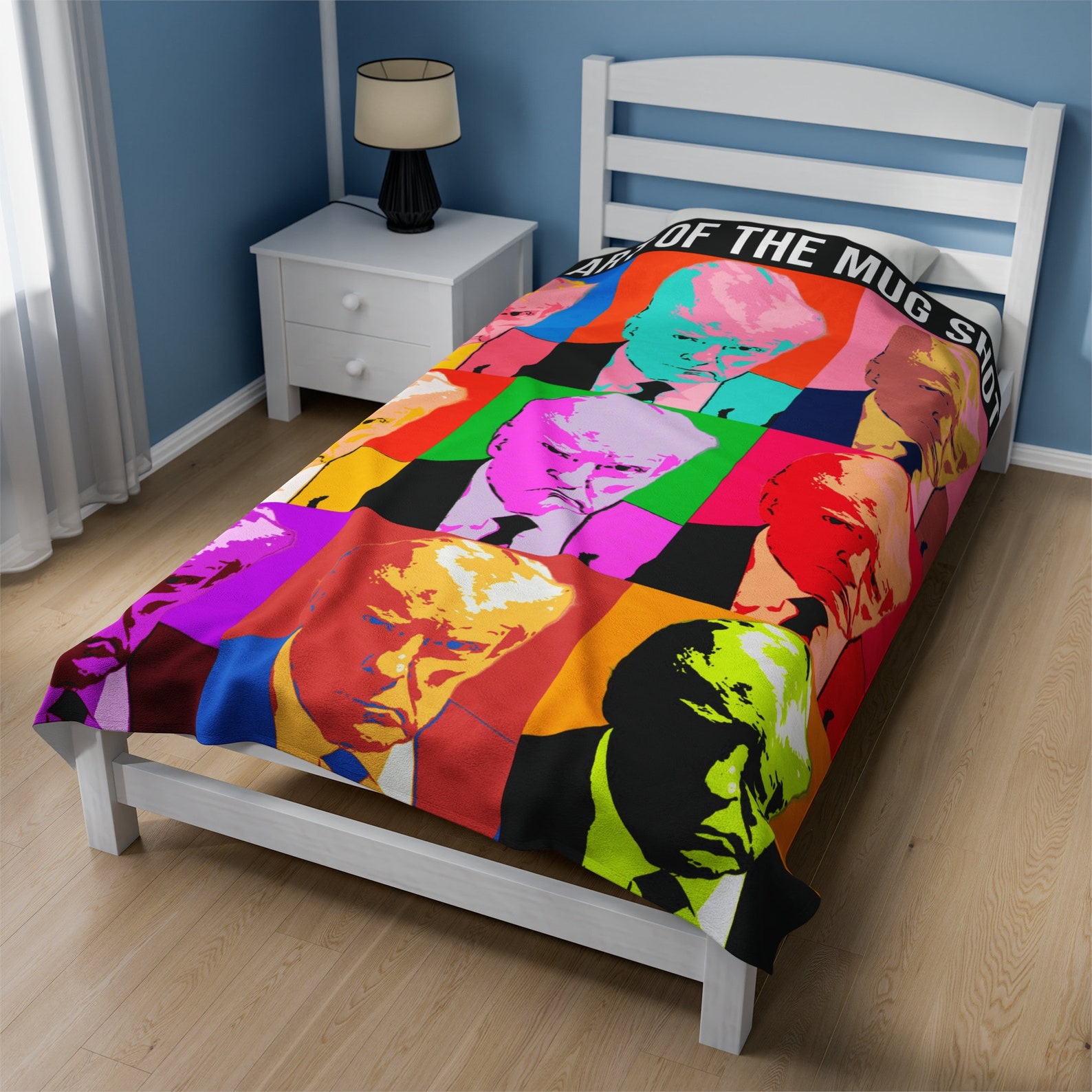 The Art of the Mug Shot - Donald Trump Mugshot Blanket | Trump Design ...