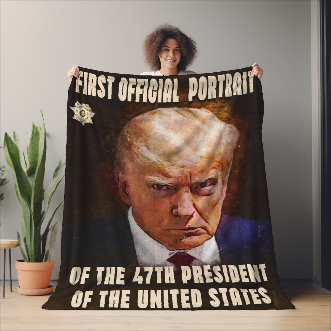 WANTED Donald Trump Blanket | Mug Shot | Donald Trump Revenge Artwork ...