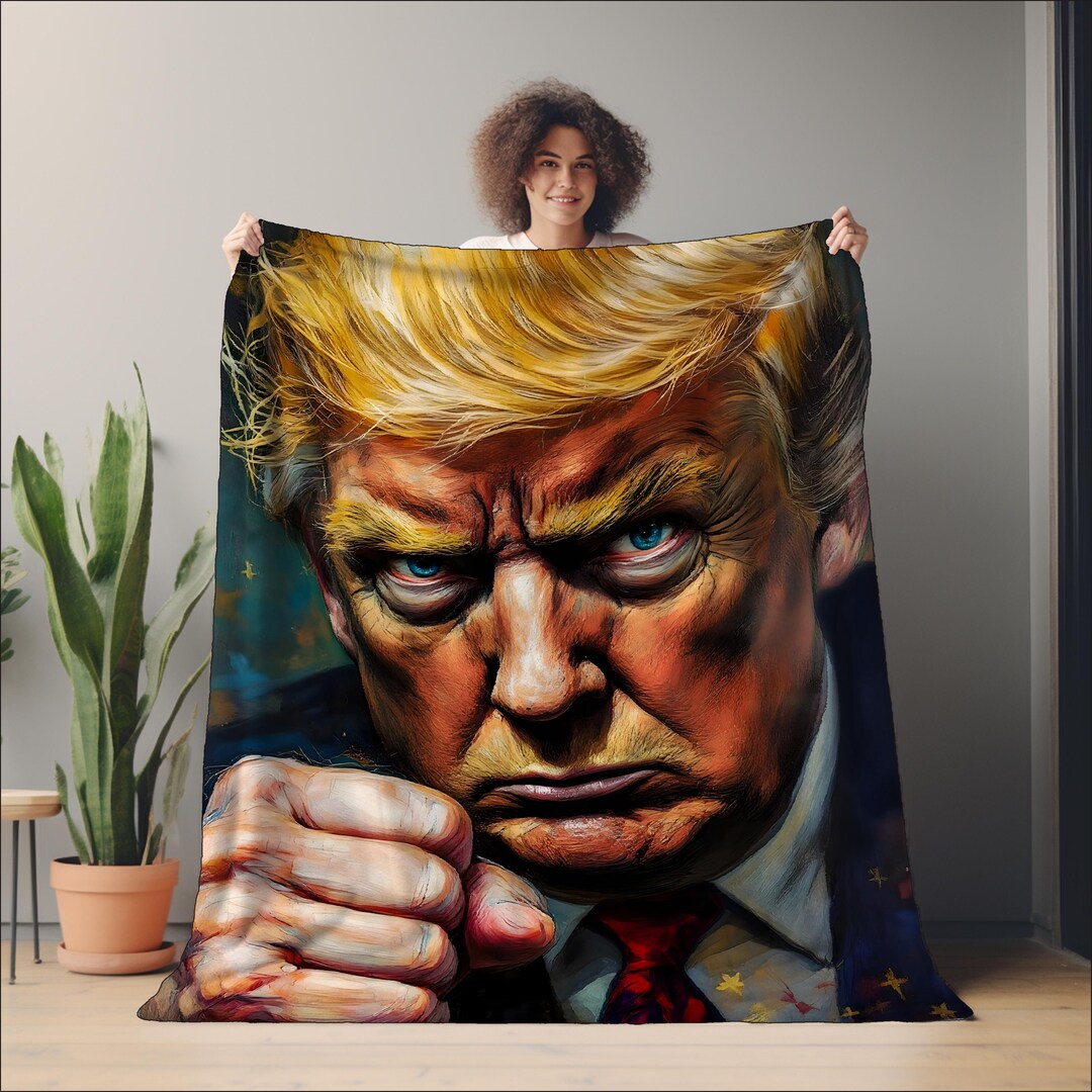 FIERCE MAGA Trump 2025 Plush Blanket Patriotic Gift Idea | Patriotic ...