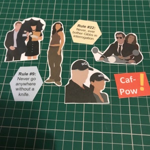 NCIS Inspired Set of Stickers Navy Criminal Investigative Service Gibbs ...