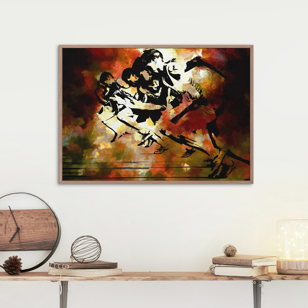 Abstract Runner Art | Runner Canvas Print | Abstract Marathon Print ...