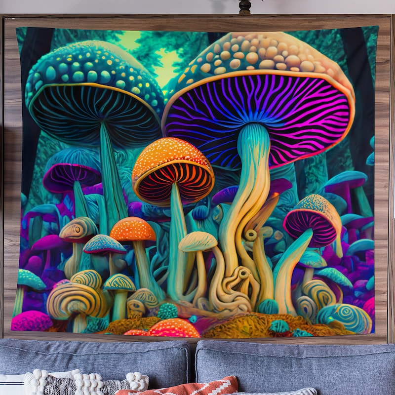Trippy Tapestry - Etsy