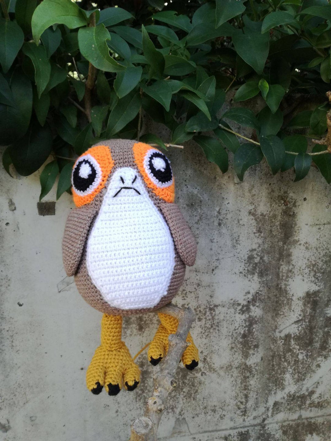 Crochet Porg Amigurumi. Handmade Porg Amigurumi. Handmade Stuffed Toys ...