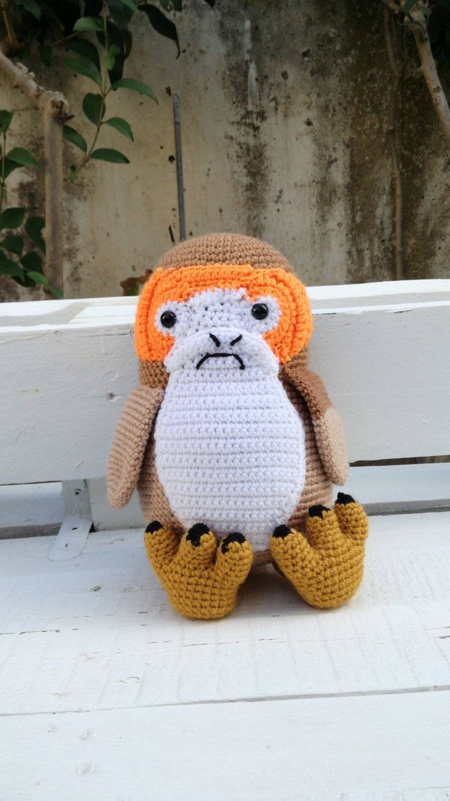 Crochet Porg Amigurumi. Handmade Porg Amigurumi. - Etsy