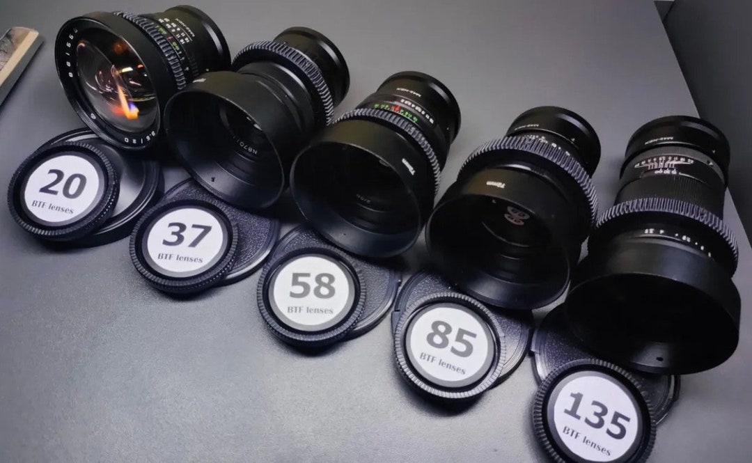 ANAMORPHIC Oval Bokeh SET 20 37 58 85 135 Helios Soviet Lenses Cine Mod ...