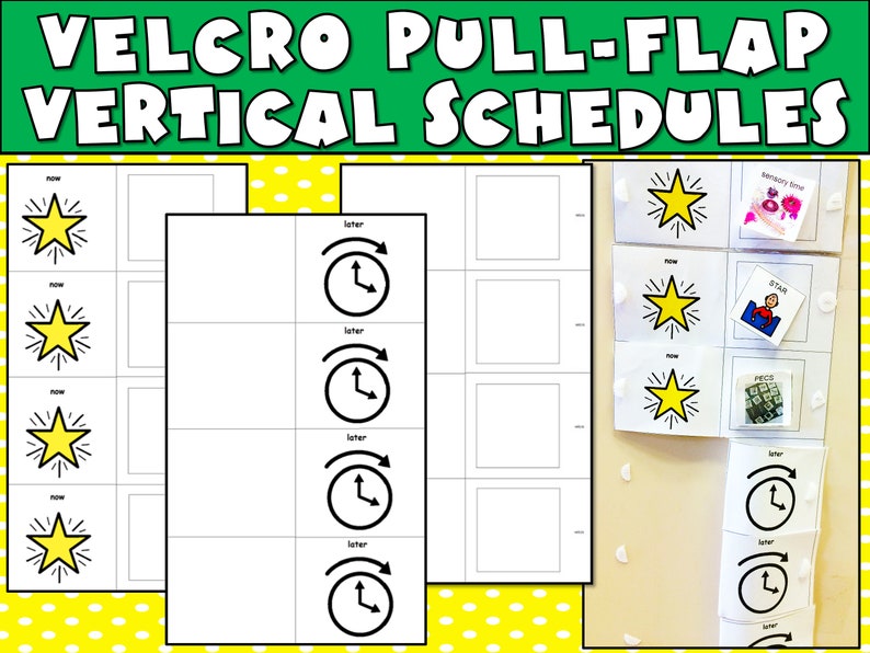 Daily Visual Schedule for Autism and Special Education: Pictures Pieces ...