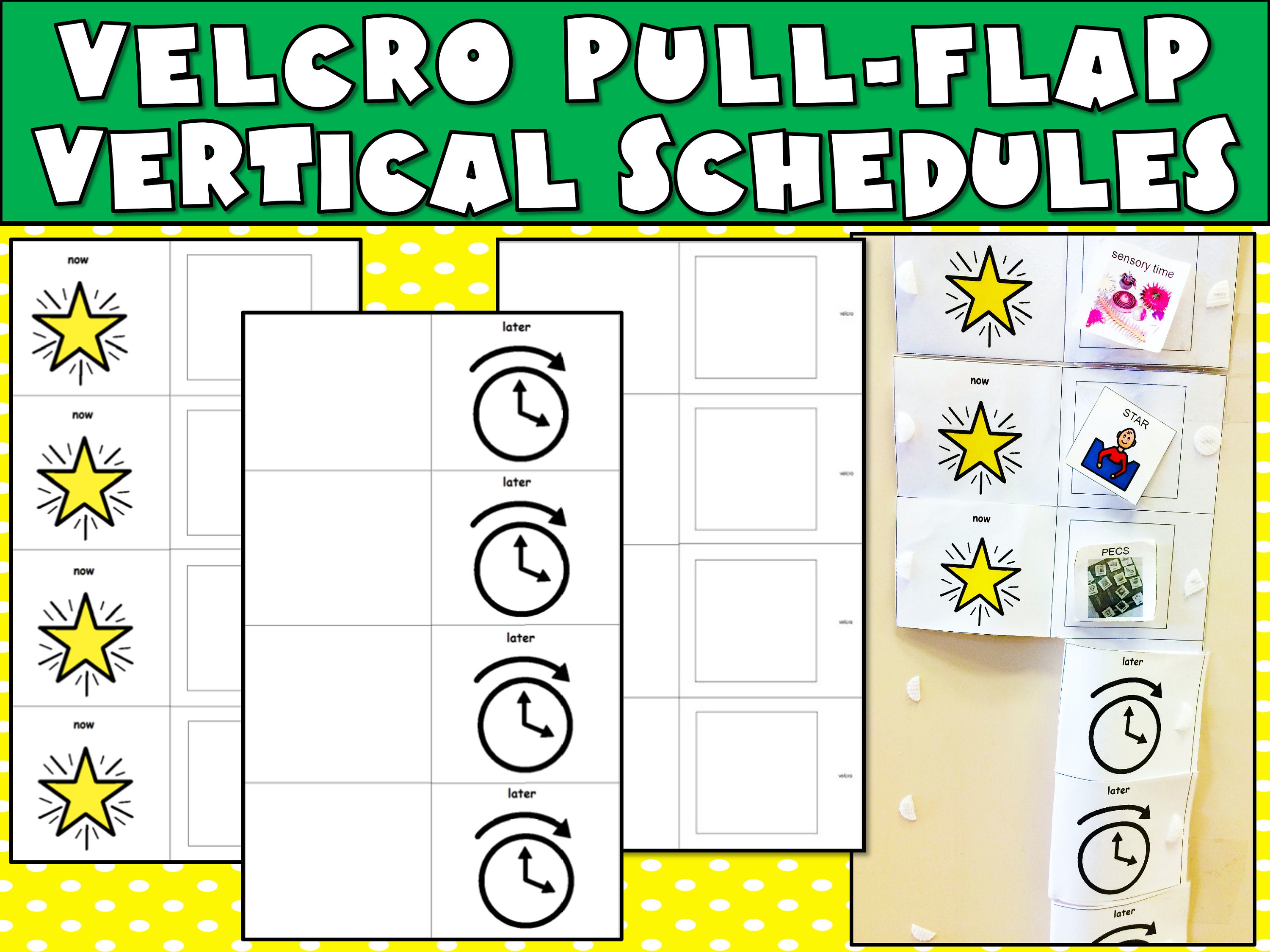 Daily Visual Schedule for Autism and Special Education: Pictures Pieces ...