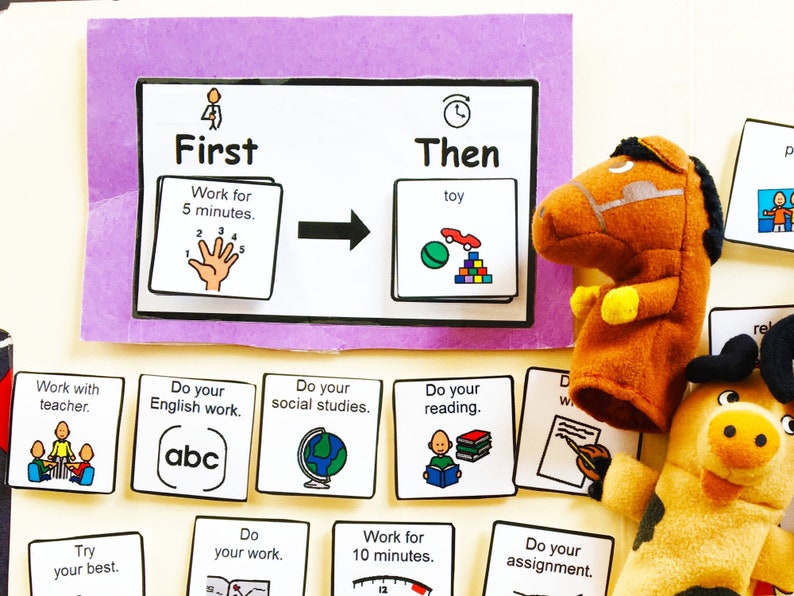 First Then Boards | First Next Then Board | Positive Behavior ...