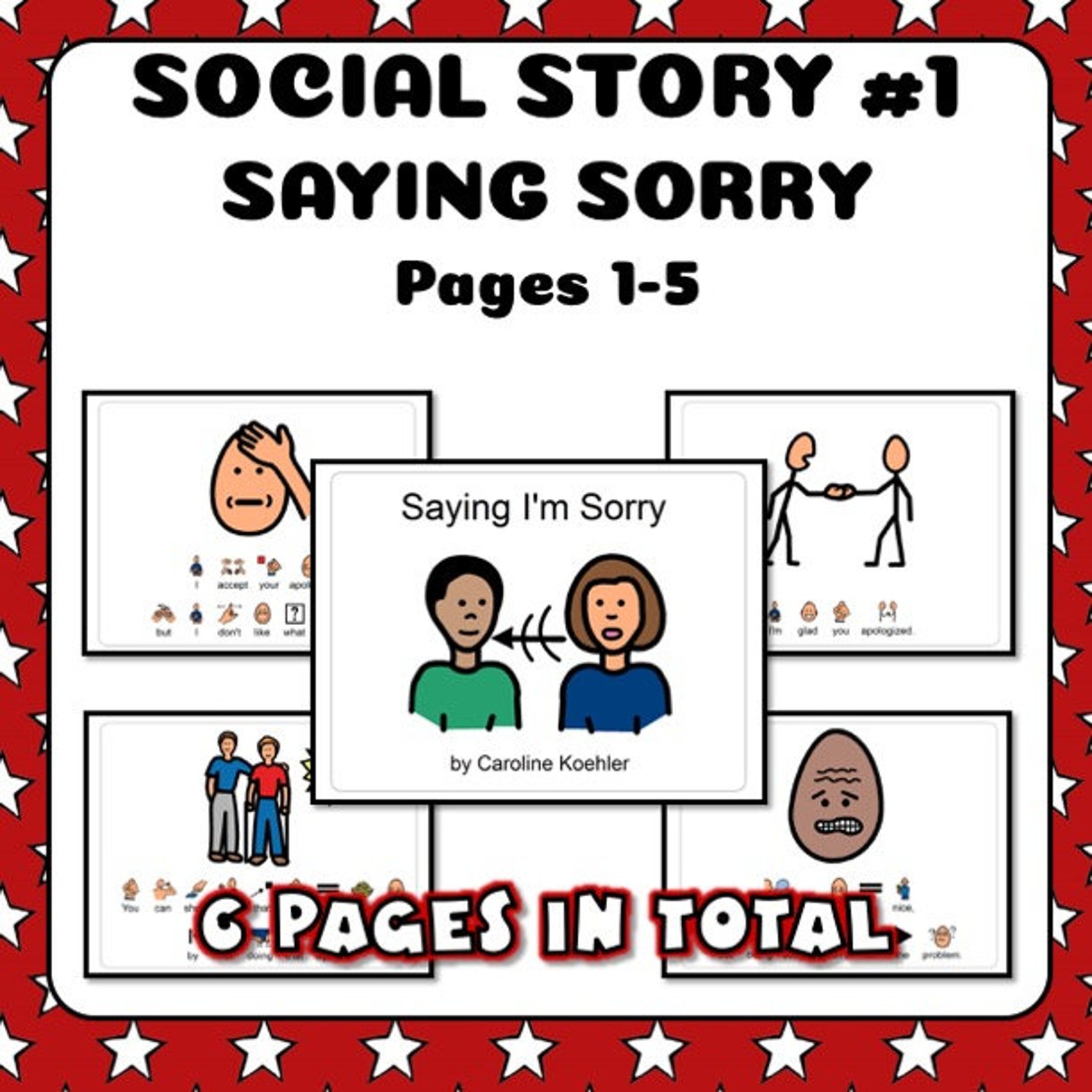Social Stories to Help Problem Behaviors in Autism | Social Story for ...