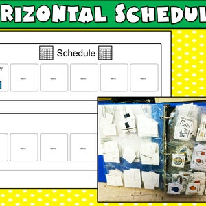 Daily Visual Schedule for Autism and Special Education: Pictures Pieces ...