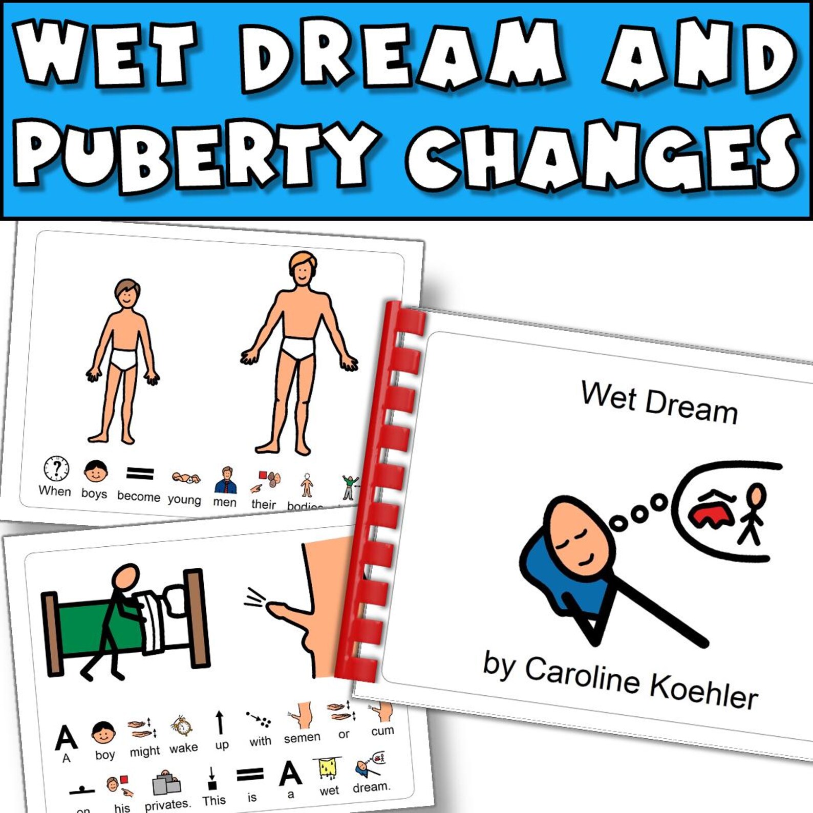 Puberty Social Story Set for Boys Growing up | Boys in Puberty Social ...