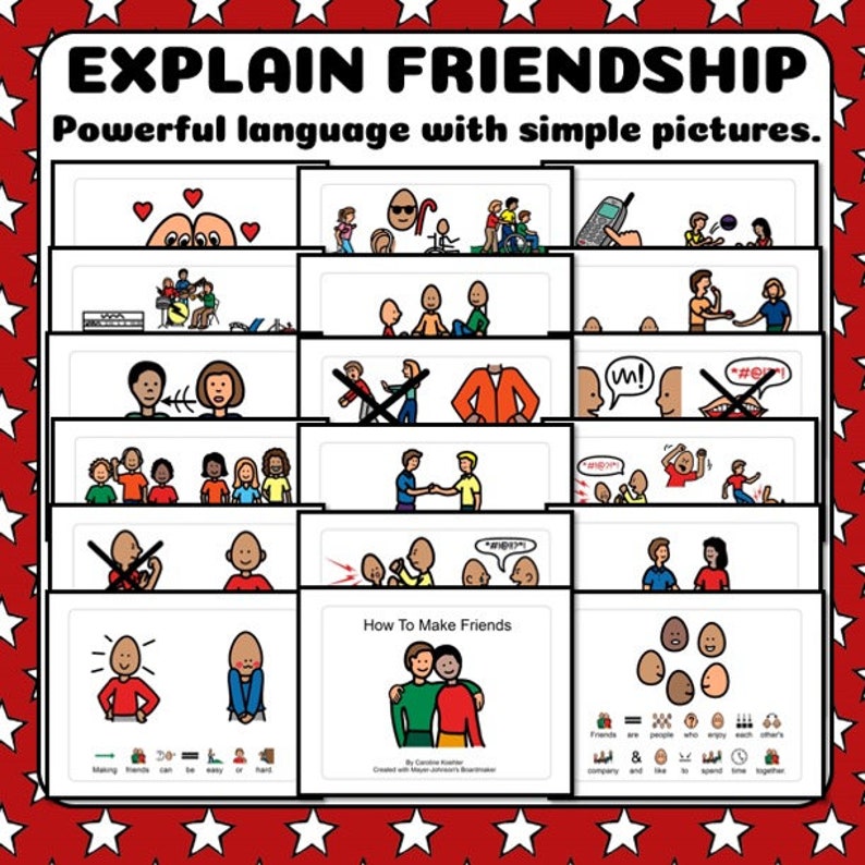 Social Stories for Having Friends | Autism Social Story Set About ...