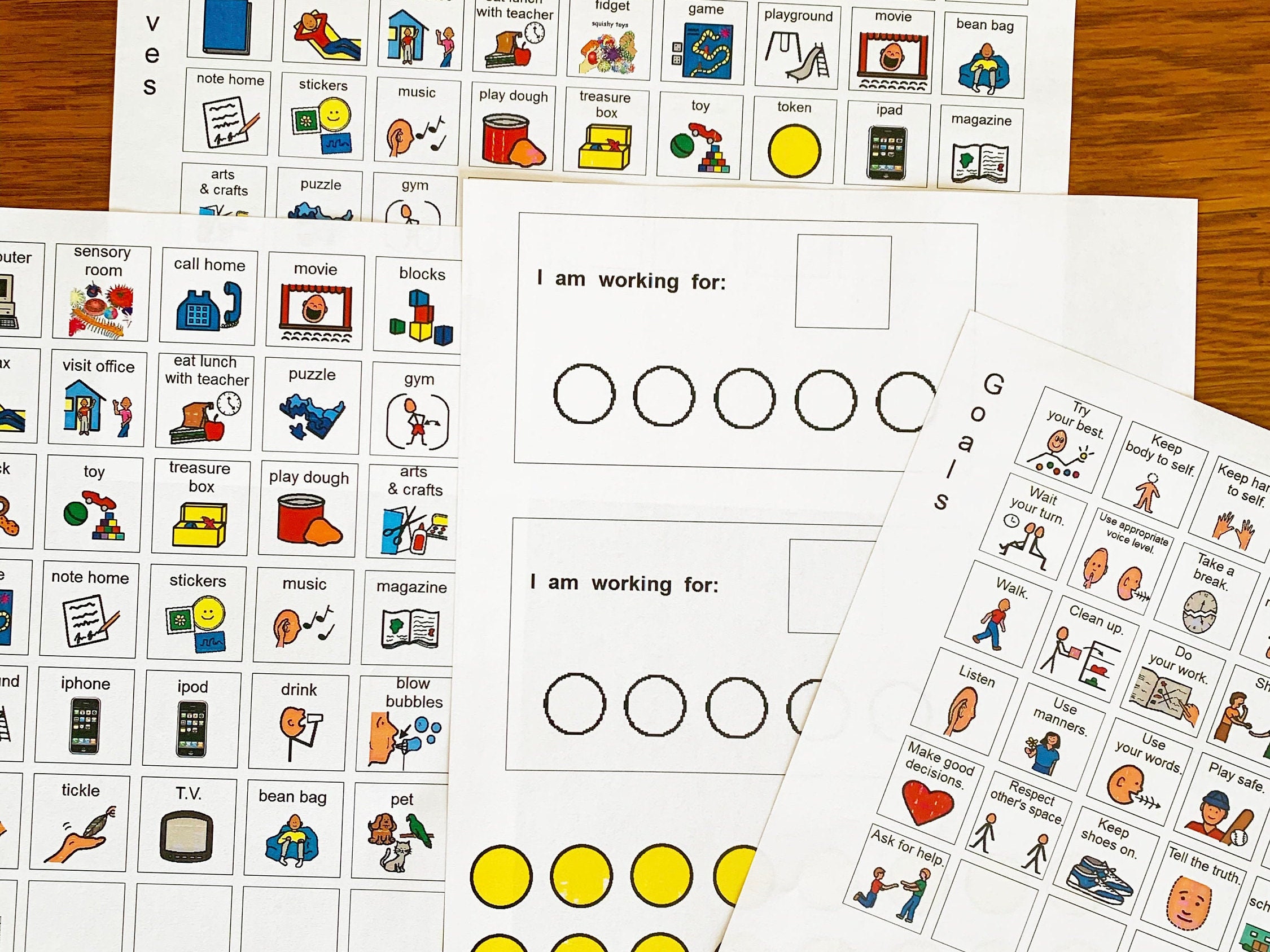 I'm Working for Board: Positive Behavior Token Charts | I Am Working ...