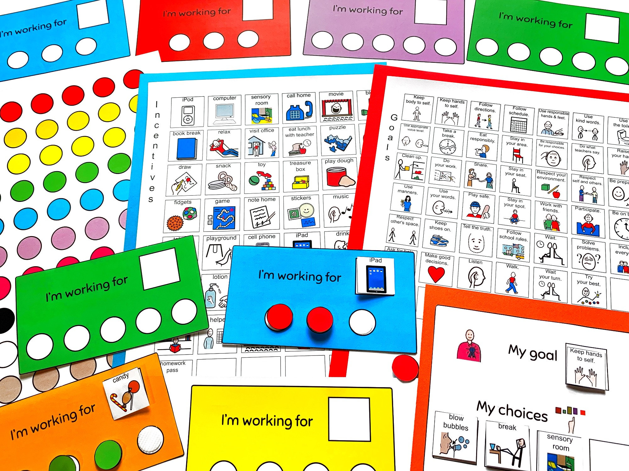 I'm Working for Board: Positive Behavior Token Charts | I Am Working ...