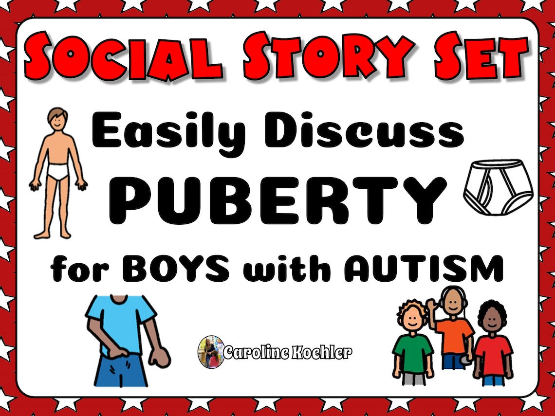Puberty Social Story Set for Boys Growing up Boys in Puberty Social ...