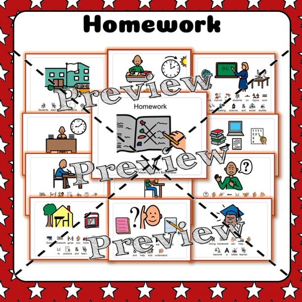Social Stories Set for School Work and Behavior | Autism Social Story ...
