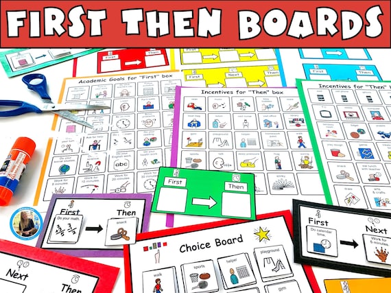 First Then Boards First Next Then Board Positive Behavior - Etsy