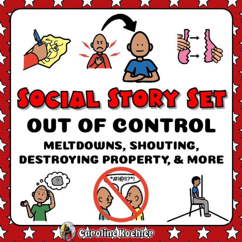 Social Stories for Autism Meltdowns and Tantrums | Social Story ...