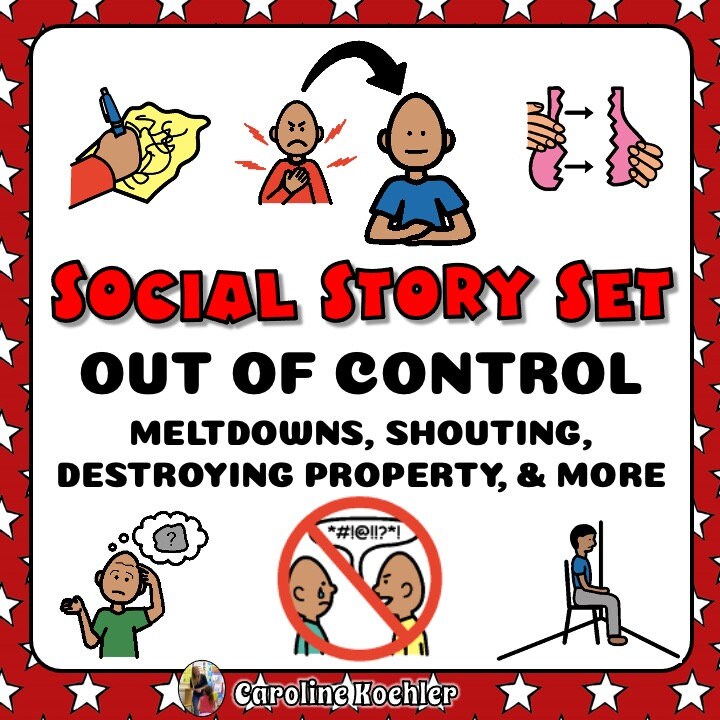 Social Stories for Autism Meltdowns and Tantrums | Social Story ...