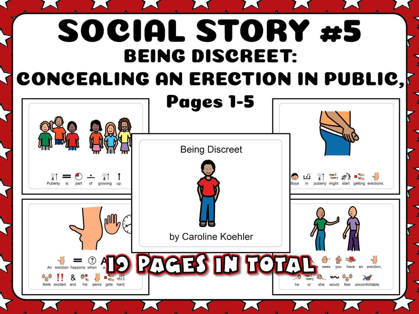 Puberty Social Story Set for Boys Growing up | Boys in Puberty Social ...