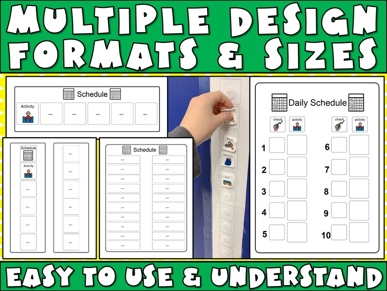 Daily Visual Schedule for Autism and Special Education: Pictures Pieces ...
