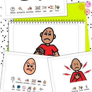 Autism Social Stories for Biting Pinching & Appropriate Touch | Calming ...