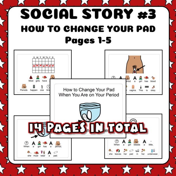 Social Story Set for Growing up Girls in Puberty Social Stories Autism ...