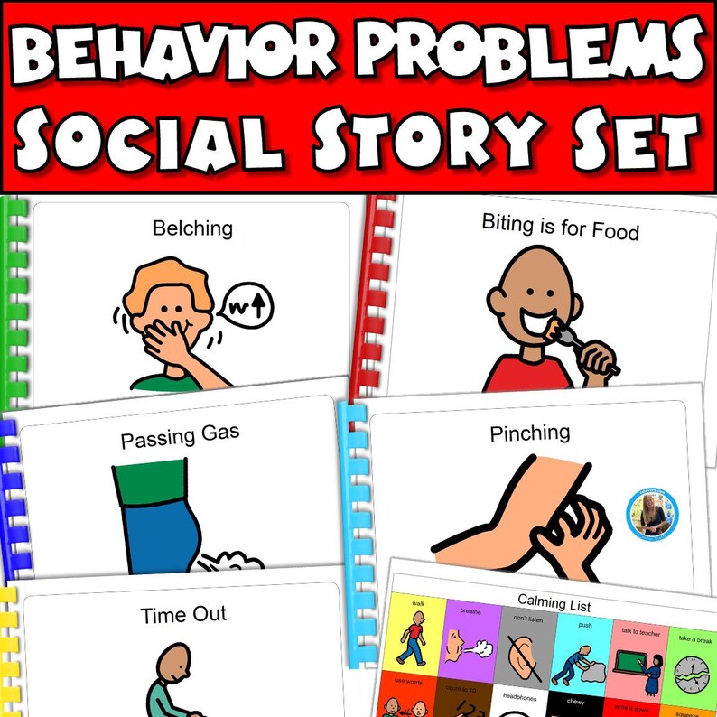 Autism Social Stories for Biting Pinching & Appropriate Touch | Calming ...