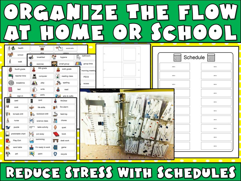 Daily Visual Schedule for Autism and Special Education: Pictures Pieces ...