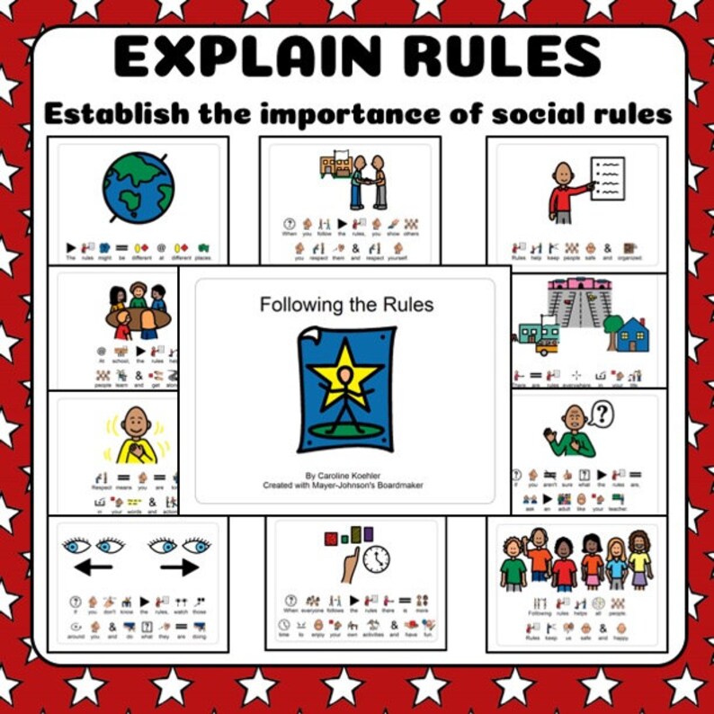 Social Stories for School Rules in the Classroom | Autism Social Story ...
