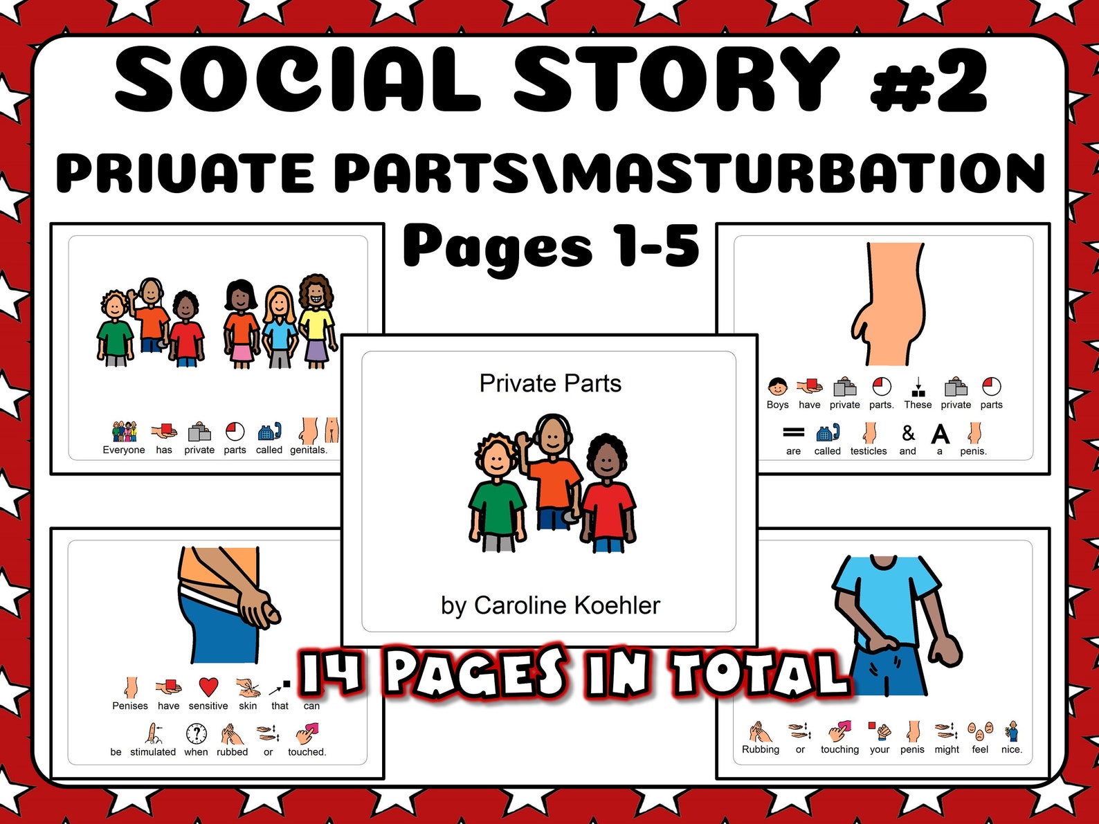 Puberty Social Story Set for Boys Growing up | Boys in Puberty Social ...