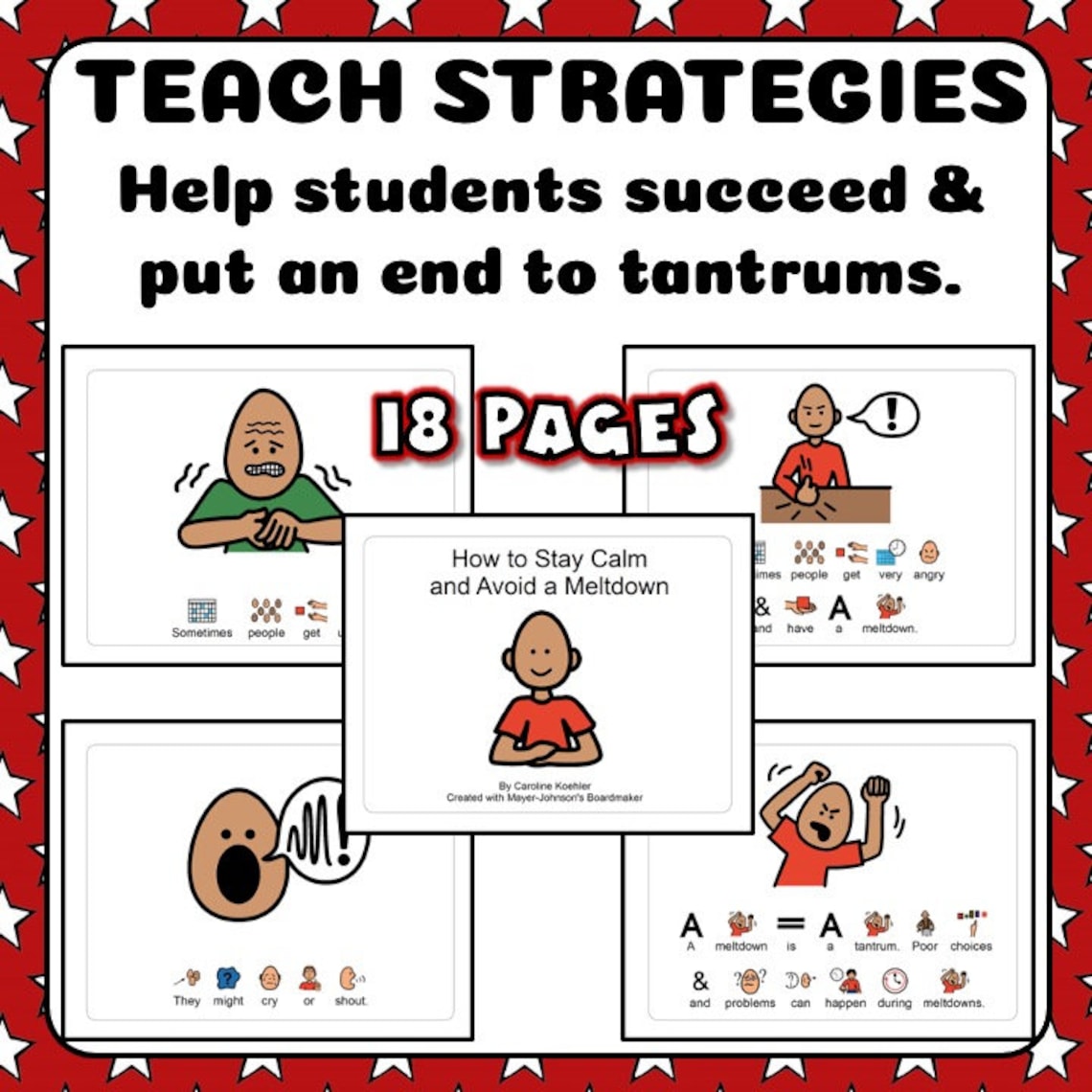 Social Stories for Autism Meltdowns and Tantrums | Social Story ...