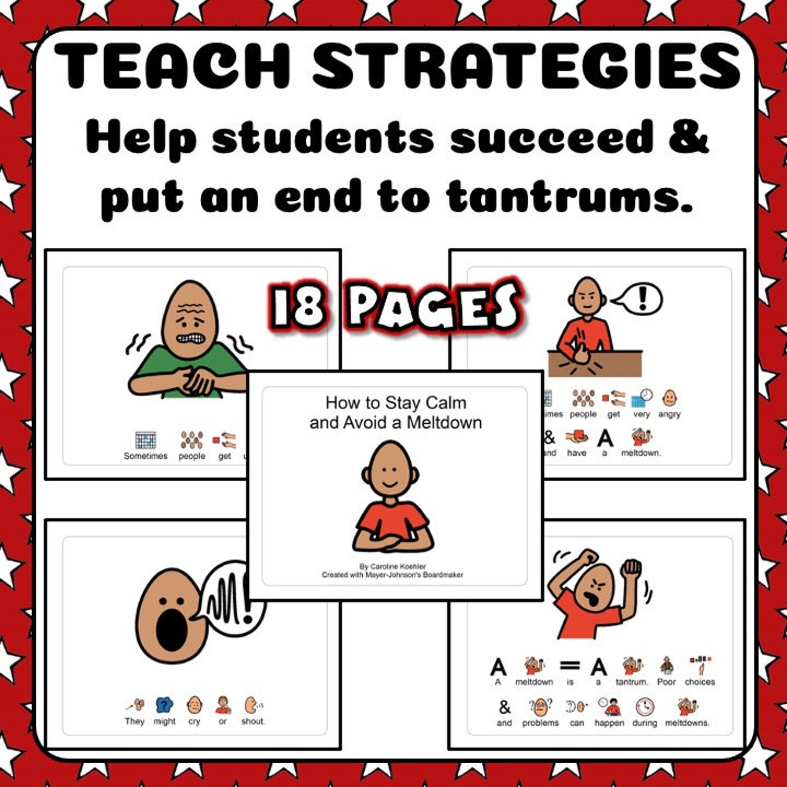 Social Stories for Autism Meltdowns and Tantrums | Social Story ...