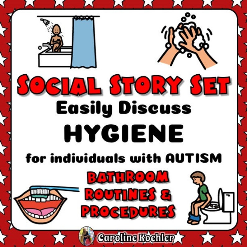 Bathroom Social Stories and Posters for Toileting Hygiene Autism ...