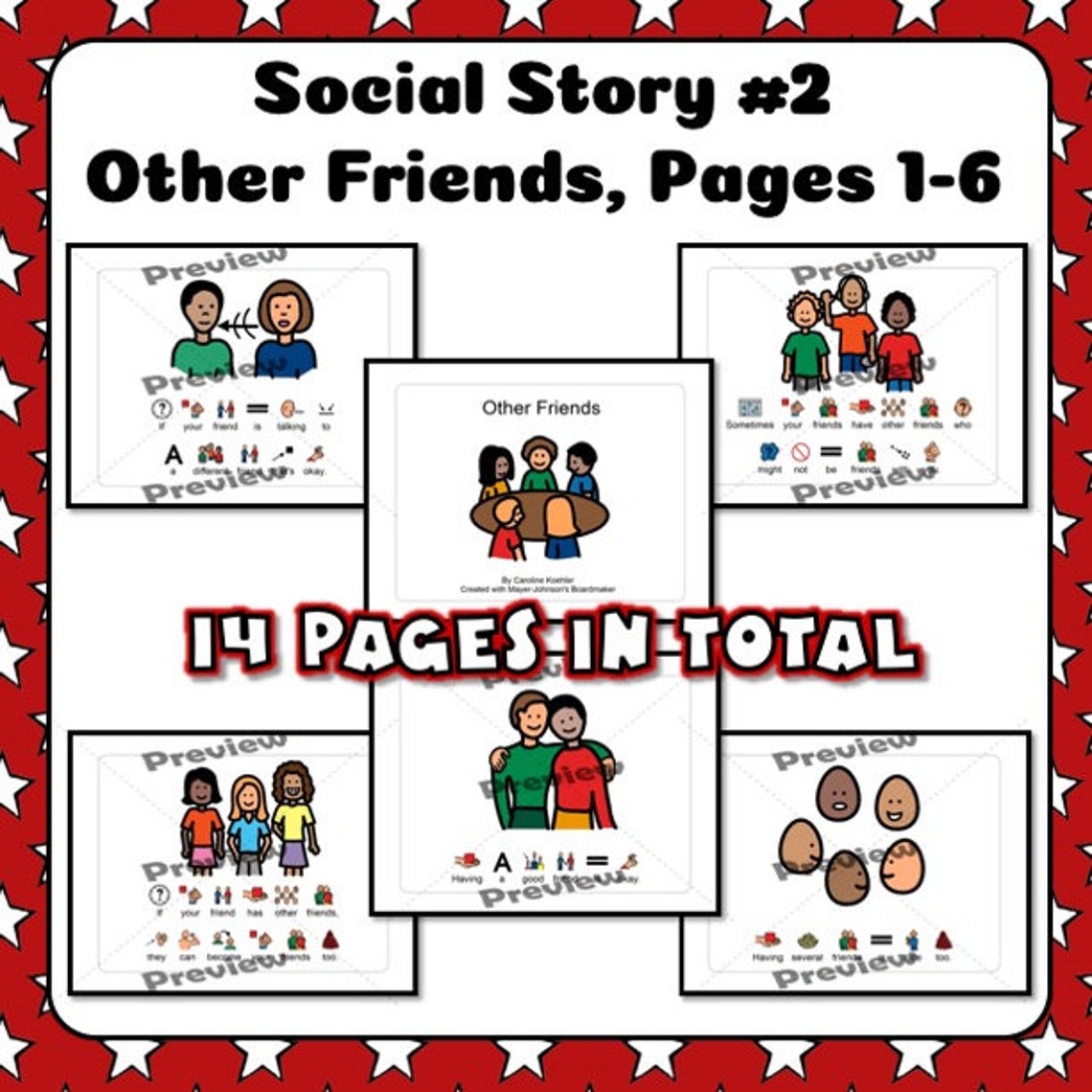 Social Stories for Having Friends | Autism Social Story Set About ...