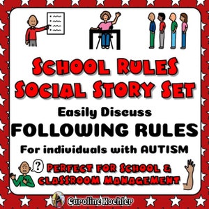 Social Stories for School Rules in the Classroom | Autism Social Story ...