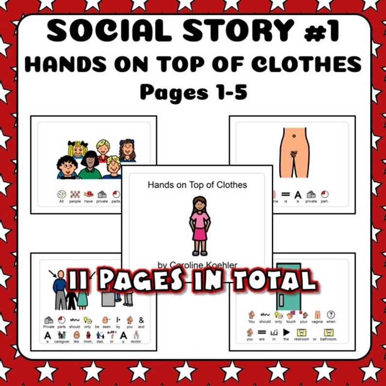 Social Story Set for Growing up Girls in Puberty Social Stories Autism ...