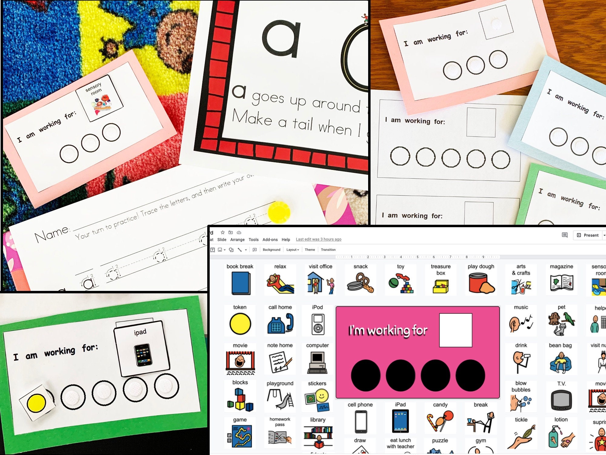 I'm Working for Board: Positive Behavior Token Charts | I Am Working ...