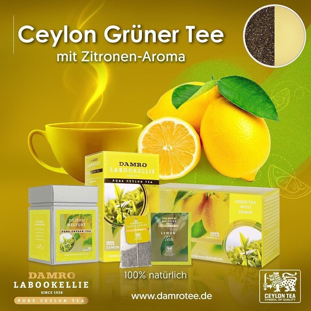 Ceylon Lemon Tea Lemon Green Tea - Etsy