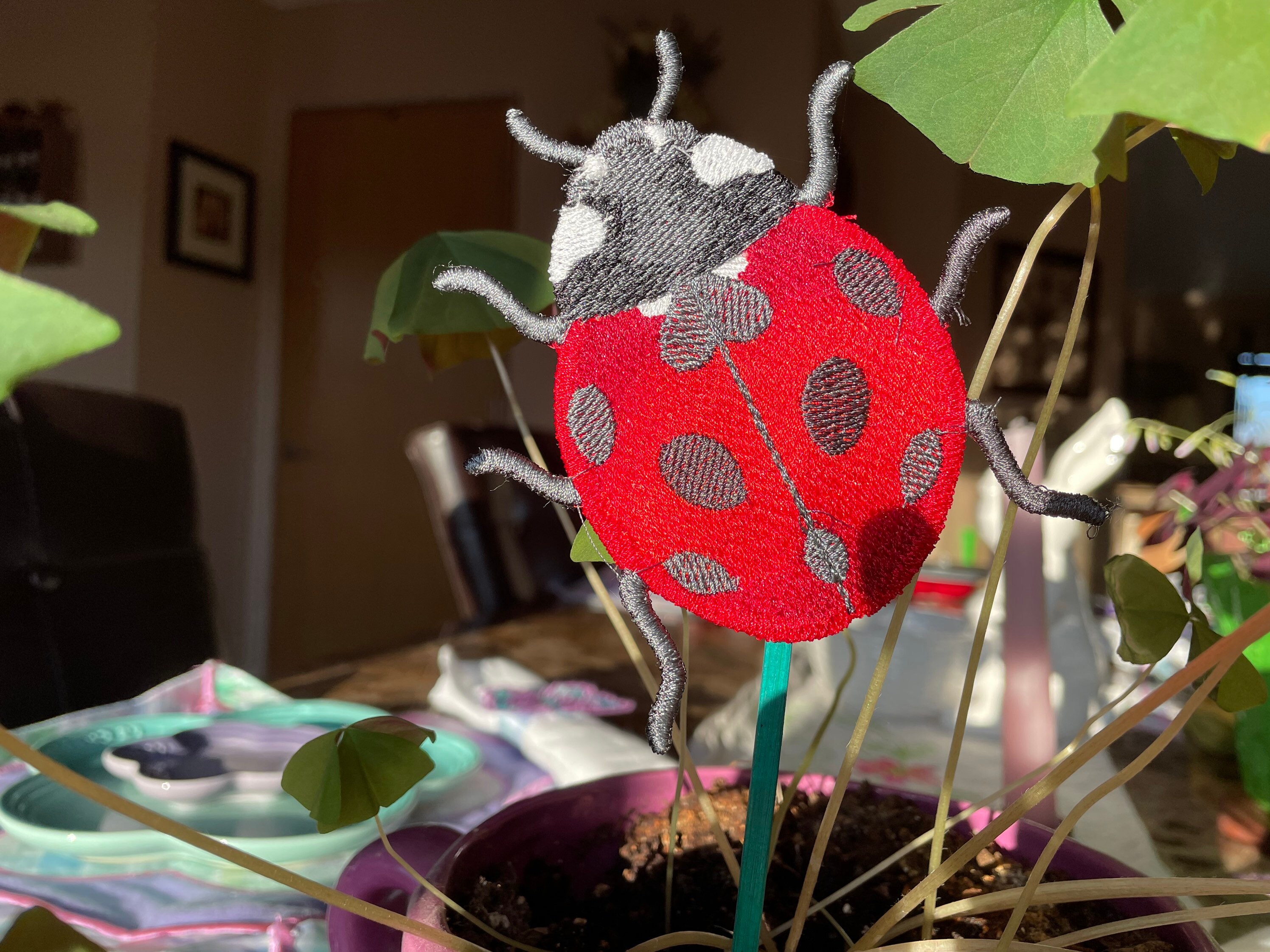 Lady Bug Plant Stake - Etsy