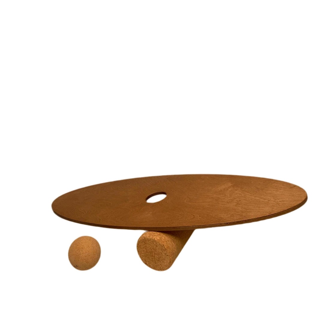 Wobble Balance Board, Woodybalance Board Set, Wobble Board, Cork Roll ...
