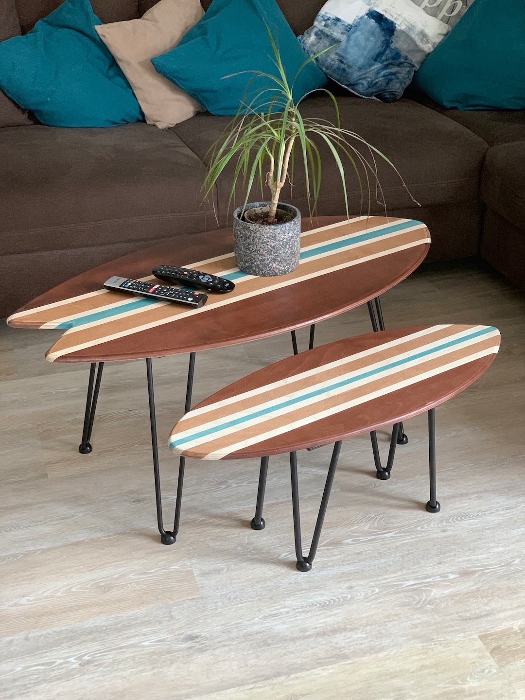 Balance Board Coffee Table, Surf Table, Coffee Table, Living Room Table ...